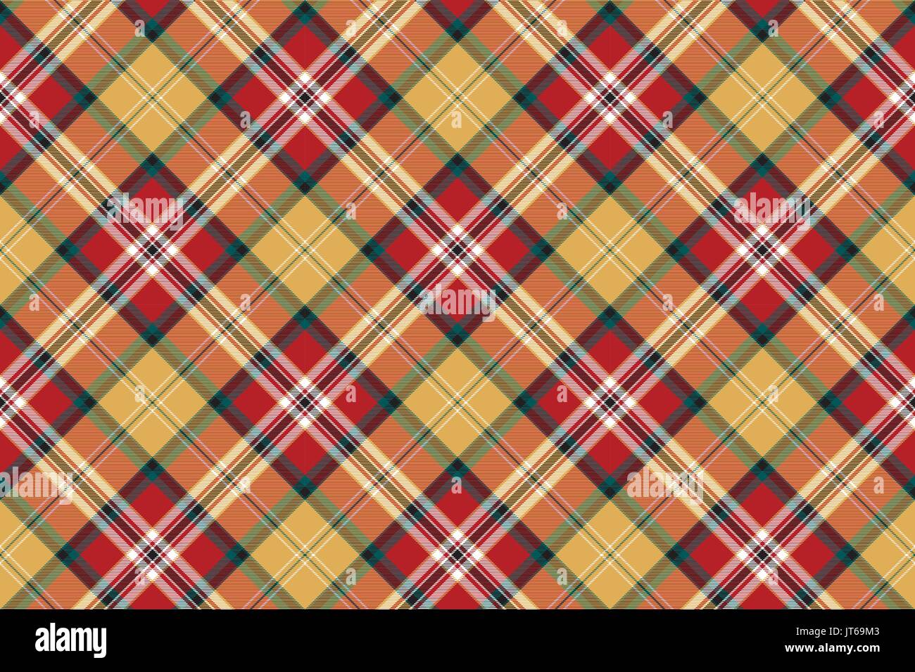 Color plaid seamless pattern. Vector illustration Stock Vector Image ...