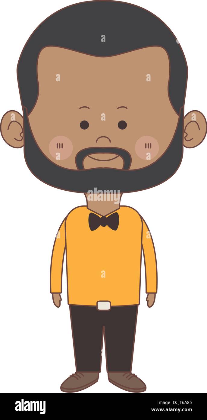 cute man cartoon standing formal clothes character Stock Vector Image ...