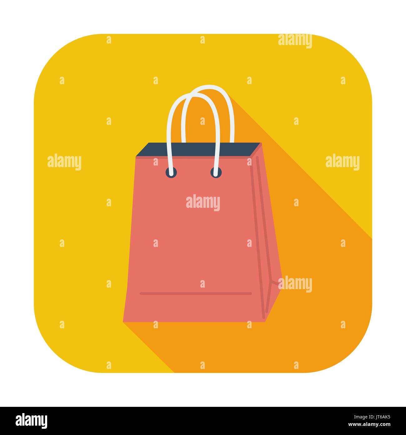Bag store single flat icon. Vector illustration Stock Vector Image ...