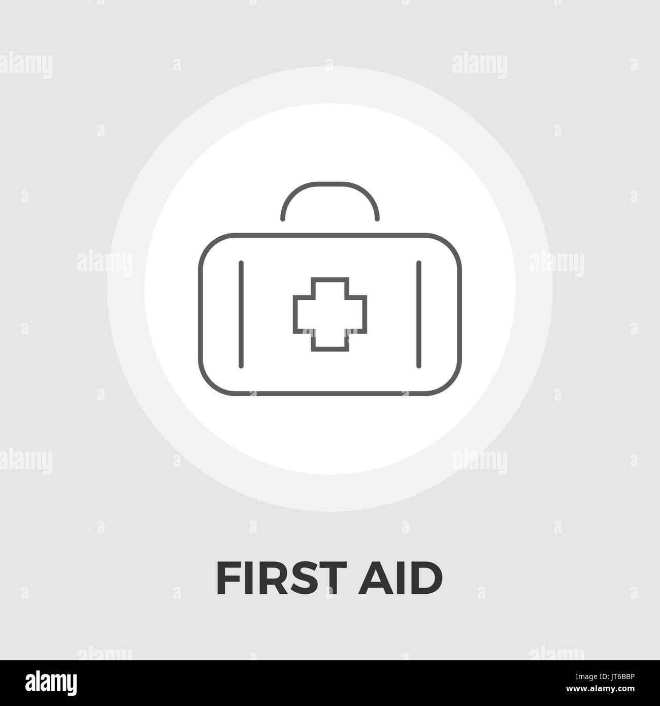 First aid icon vector. Flat icon isolated on the white background ...