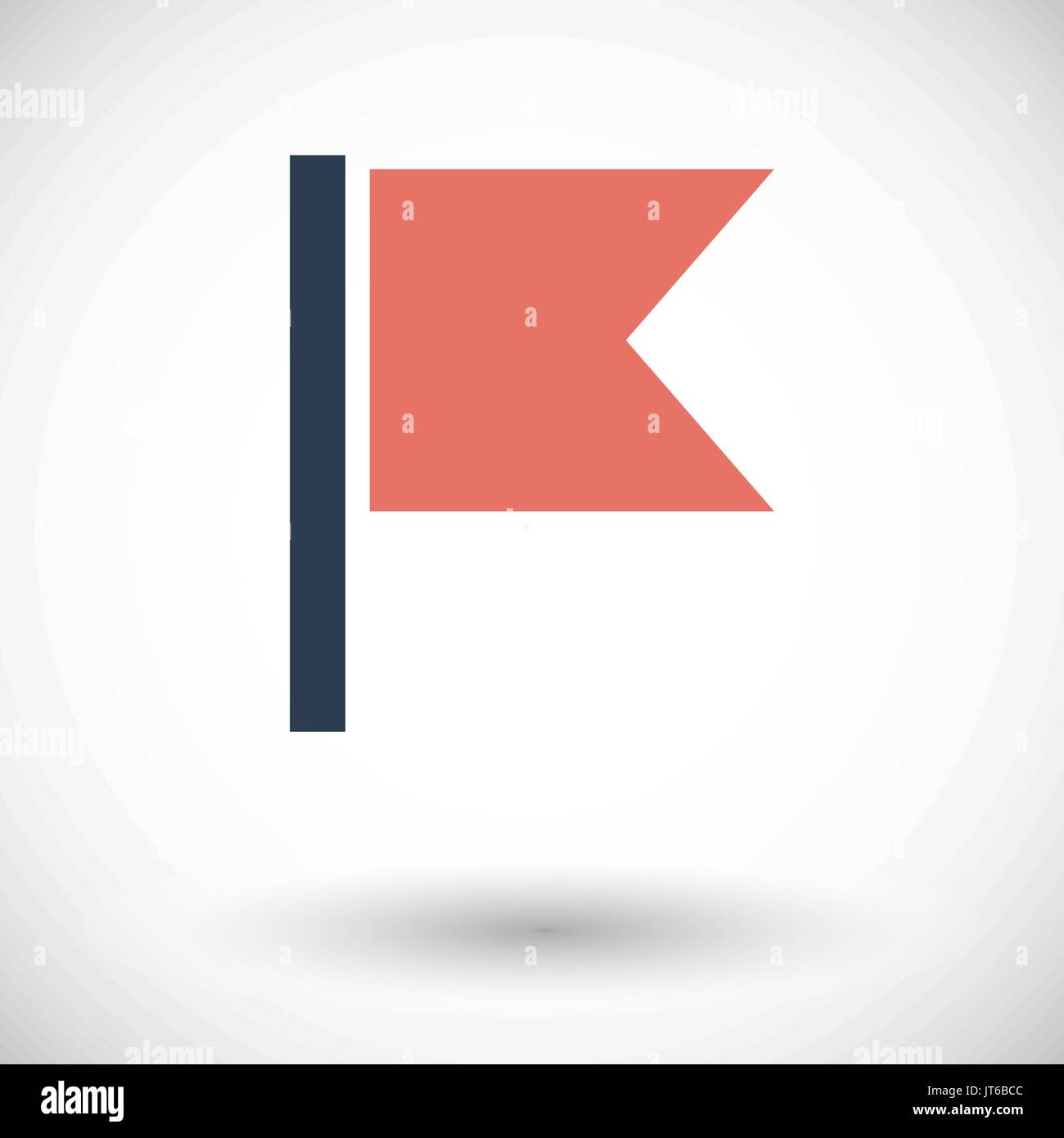 Flag. Single flat icon on white background. Vector illustration Stock ...