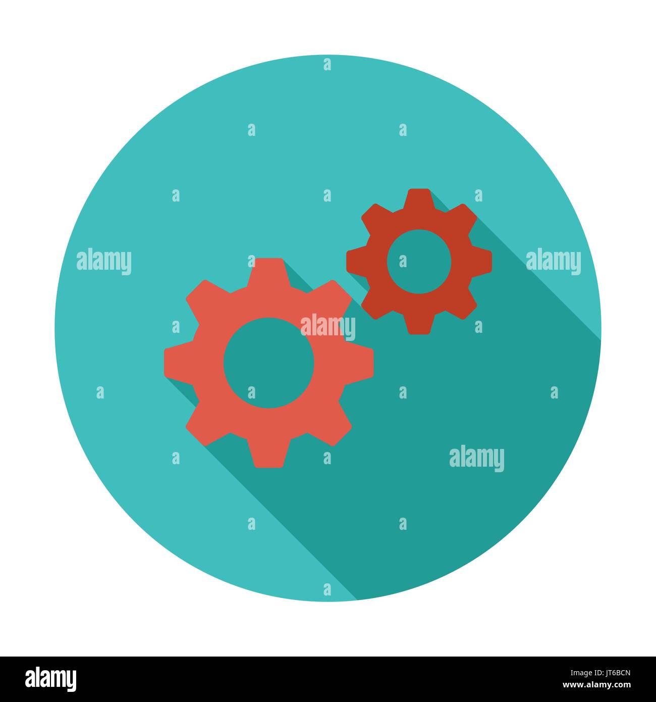 Gear. Flat vector icon for mobile and web applications. Vector ...