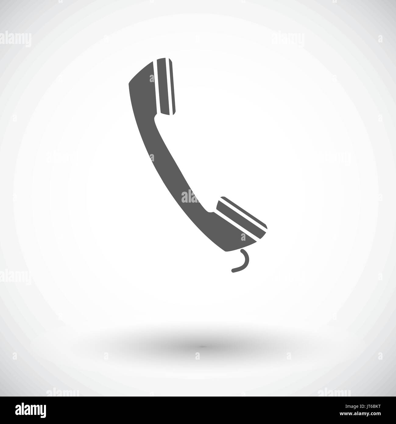 Phone. Single flat icon on white background. Vector illustration Stock ...