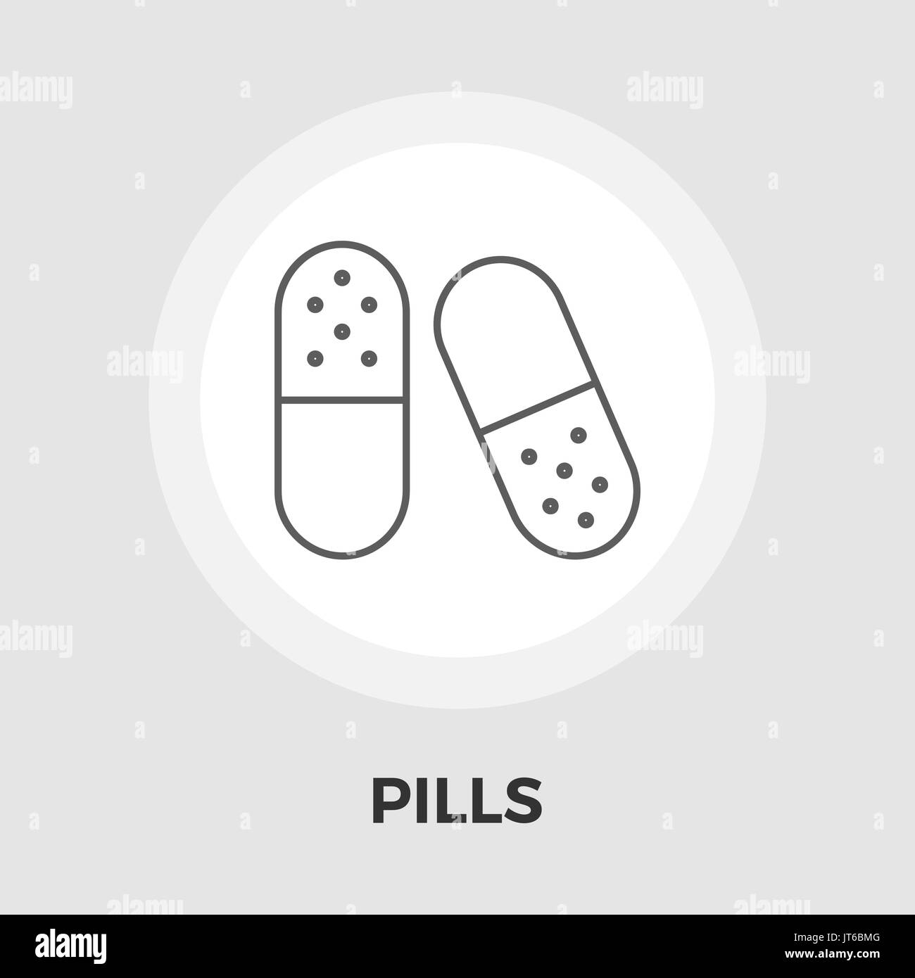 Contraceptive pills icon vector. Flat icon isolated on the white ...