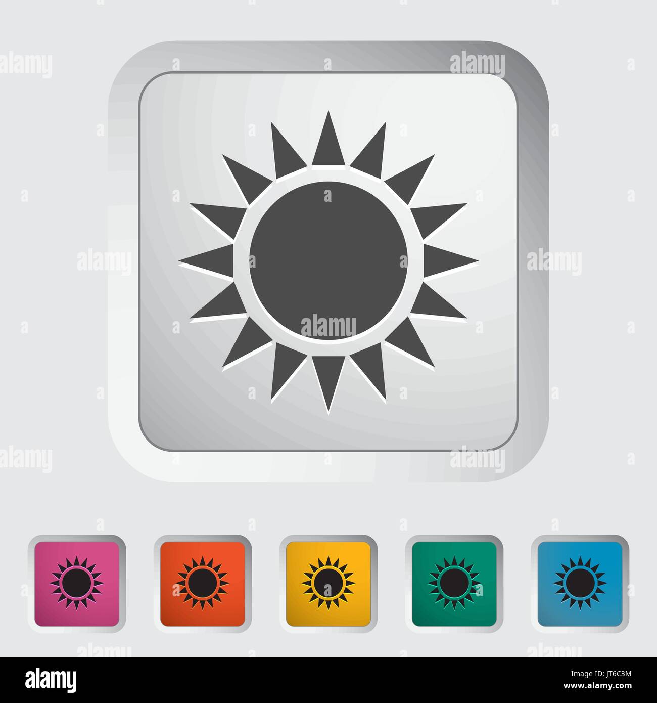 Sun single icon. Vector illustration Stock Vector Image & Art - Alamy