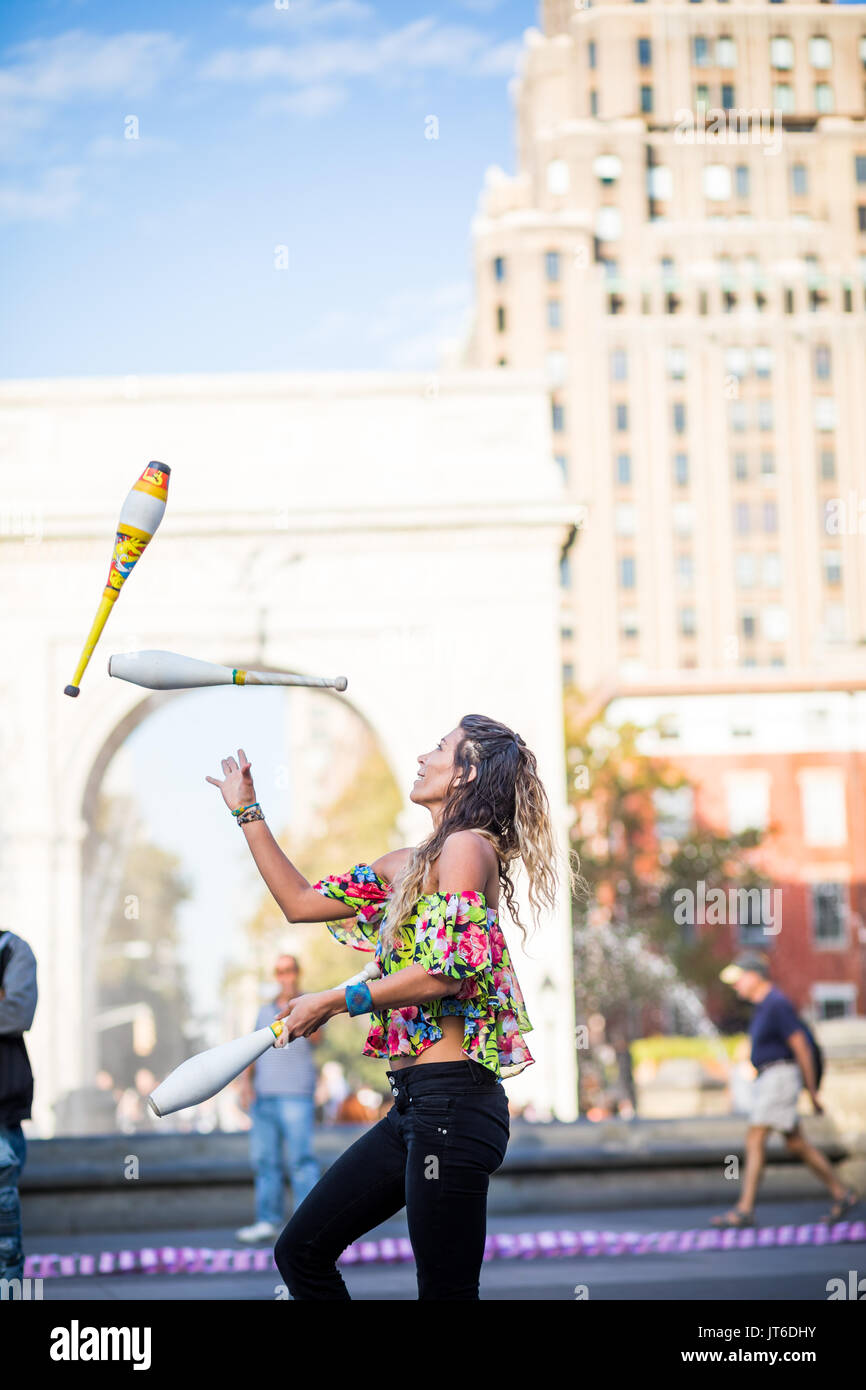 Washington Square Arch Park Woman High Resolution Stock Photography and ...