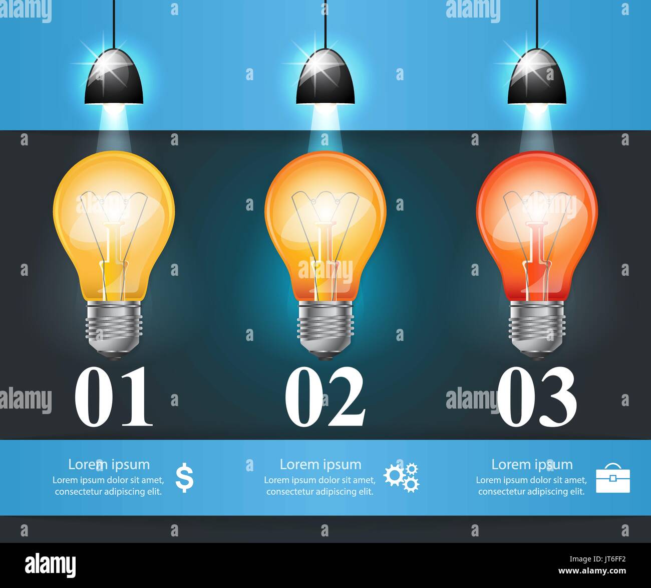 Infographic design. Bulb, Light icon Stock Vector Image & Art - Alamy