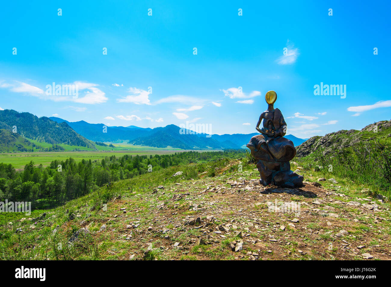 Monument of faceless boy Stock Photo - Alamy