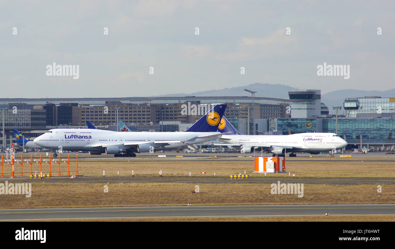 FRANKFURT, GERMANY - FEB 28th, 2015: The Lufthansa Boeing 747 - MSN ...
