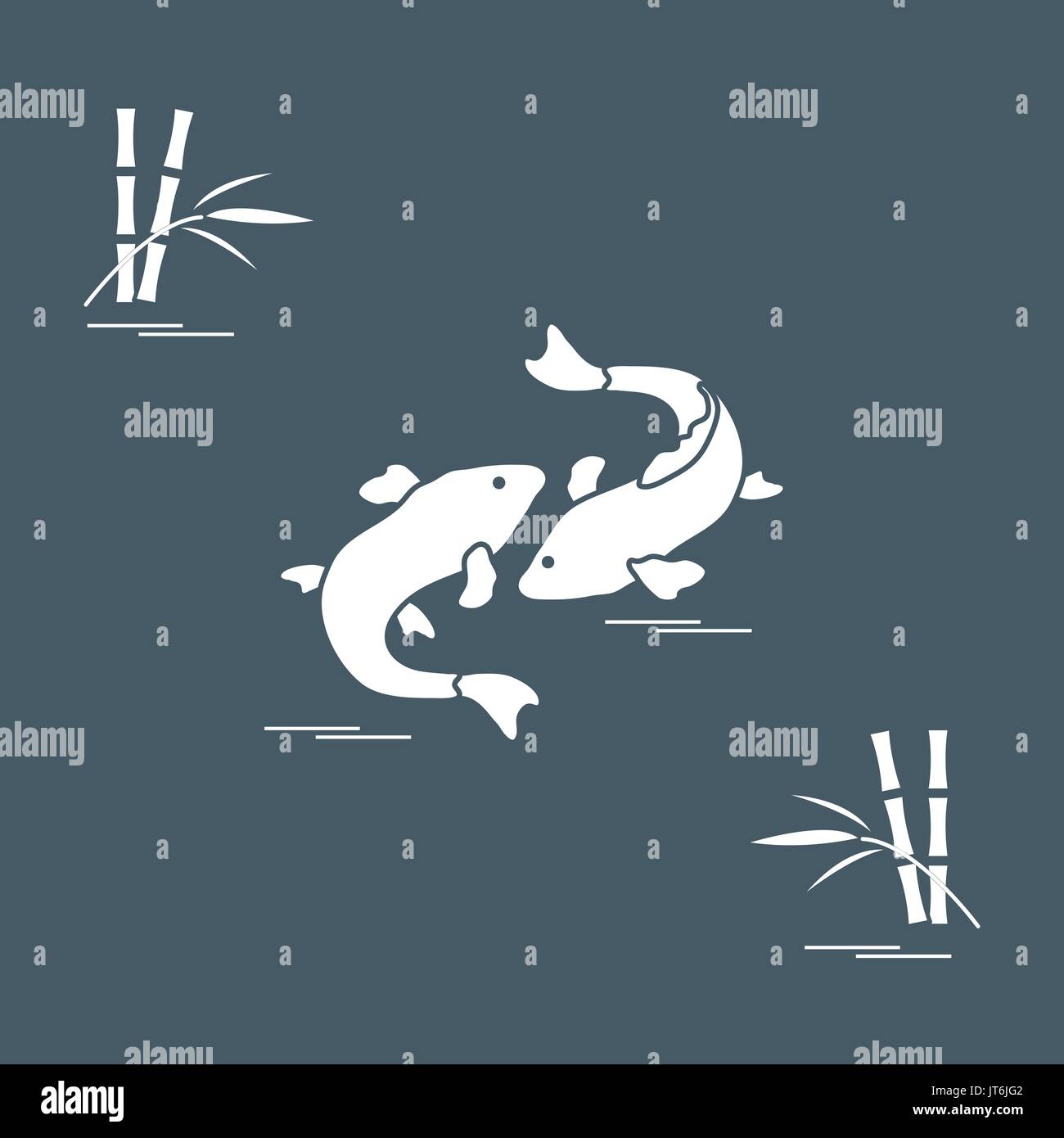 Two carp Stock Vector Images - Alamy