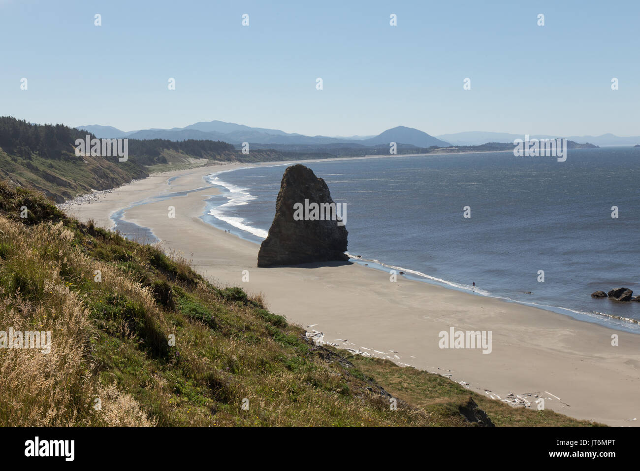 Sea stack at Cape Blanco Stock Photo - Alamy