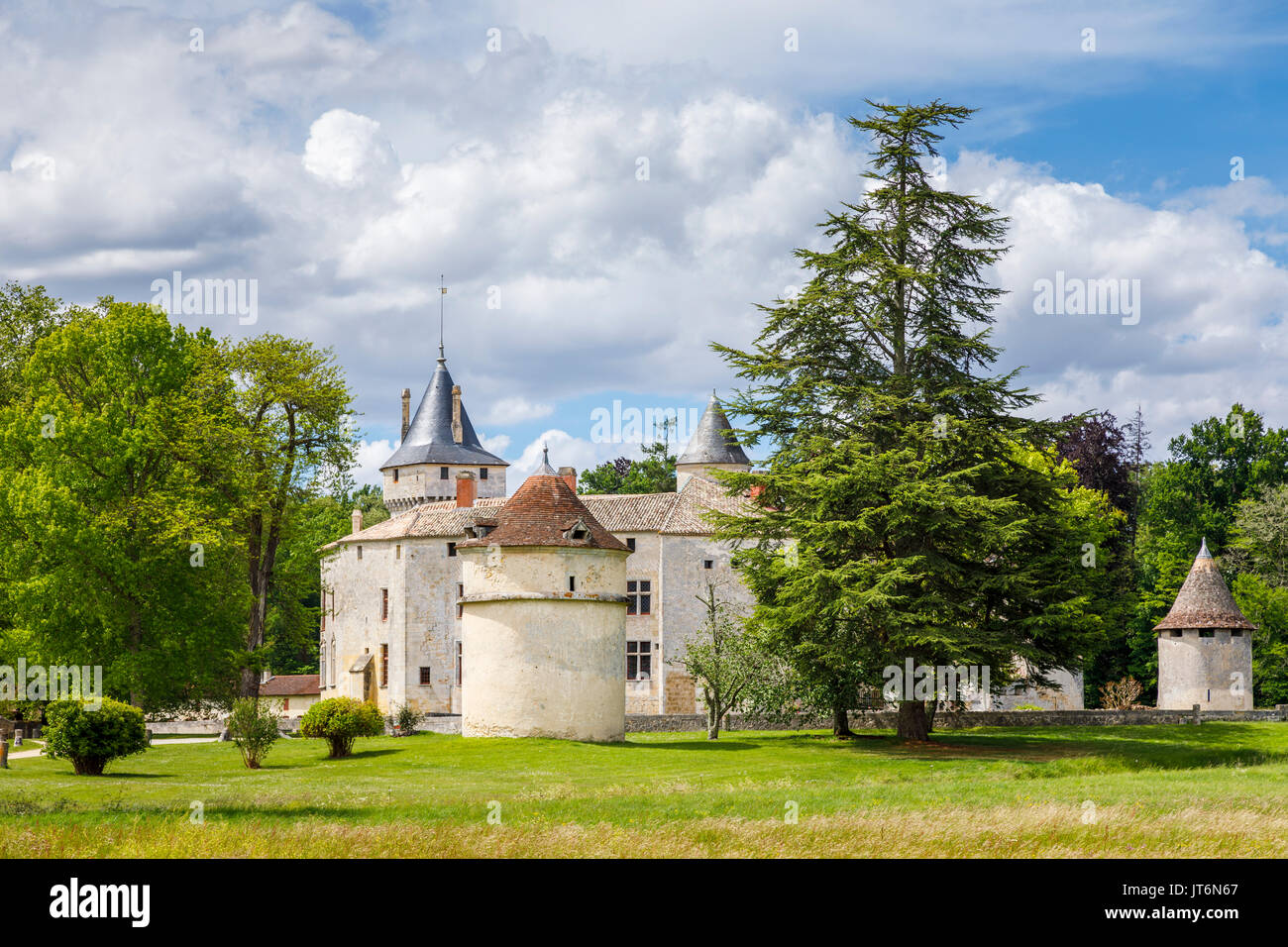 Chateau de la Brede, a feudal castle in the commune of La Brede in the ...
