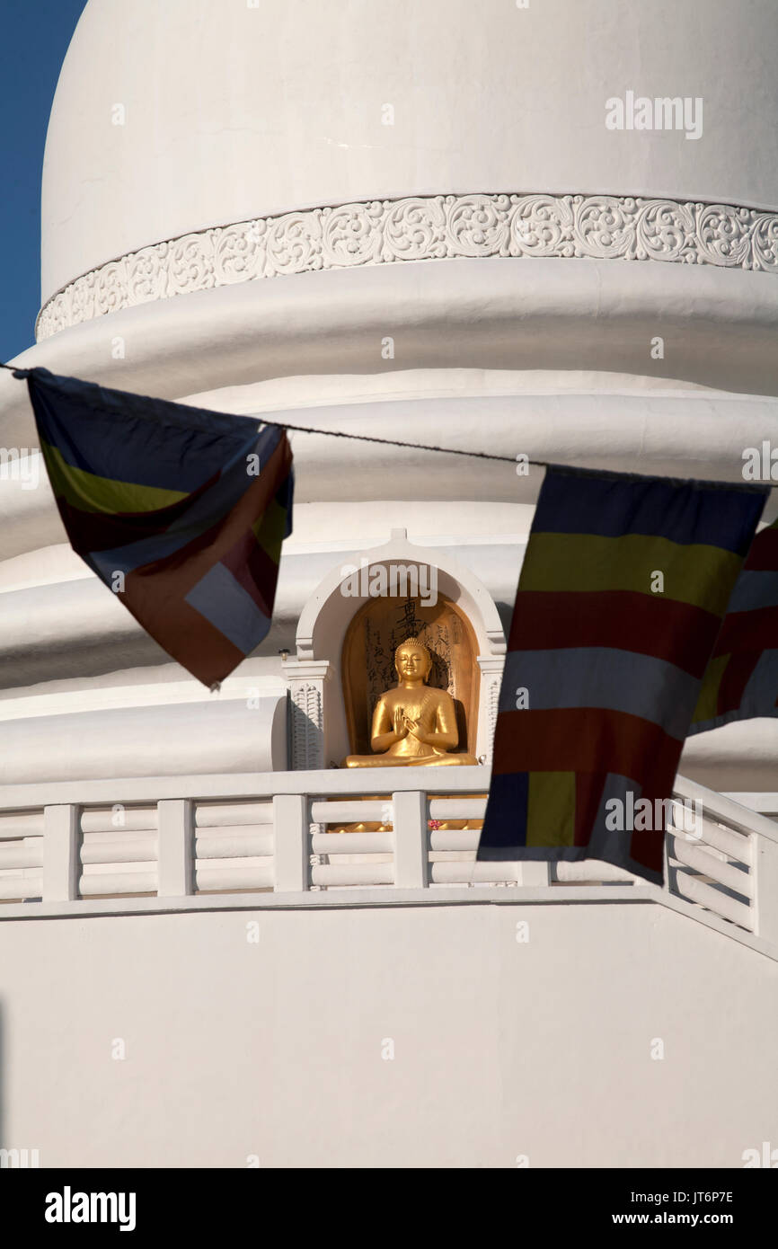 Rumassala peace pagoda hi-res stock photography and images - Alamy
