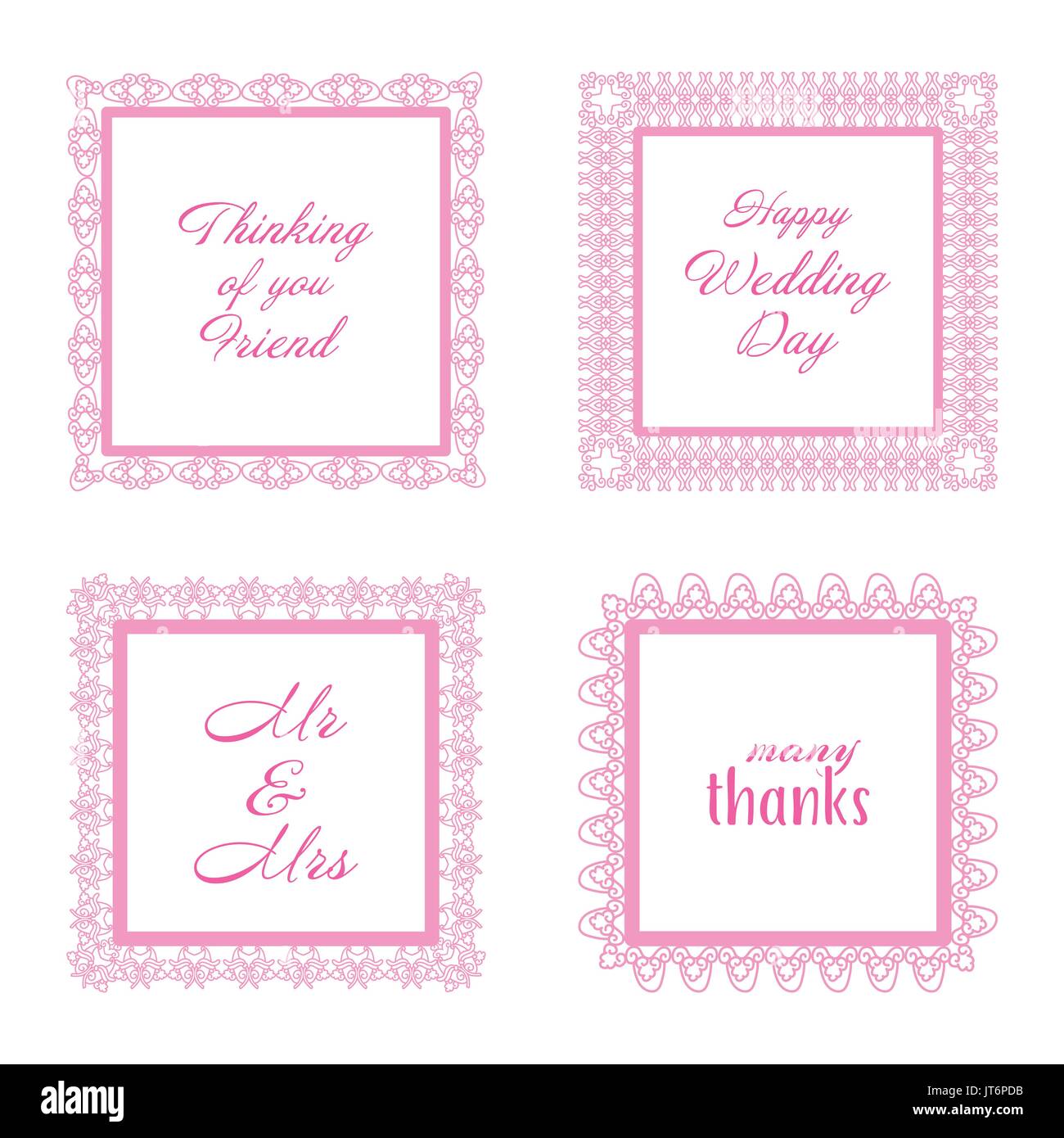 Elegant Lace Border Frames laser cut Stock Vector Image & Art - Alamy