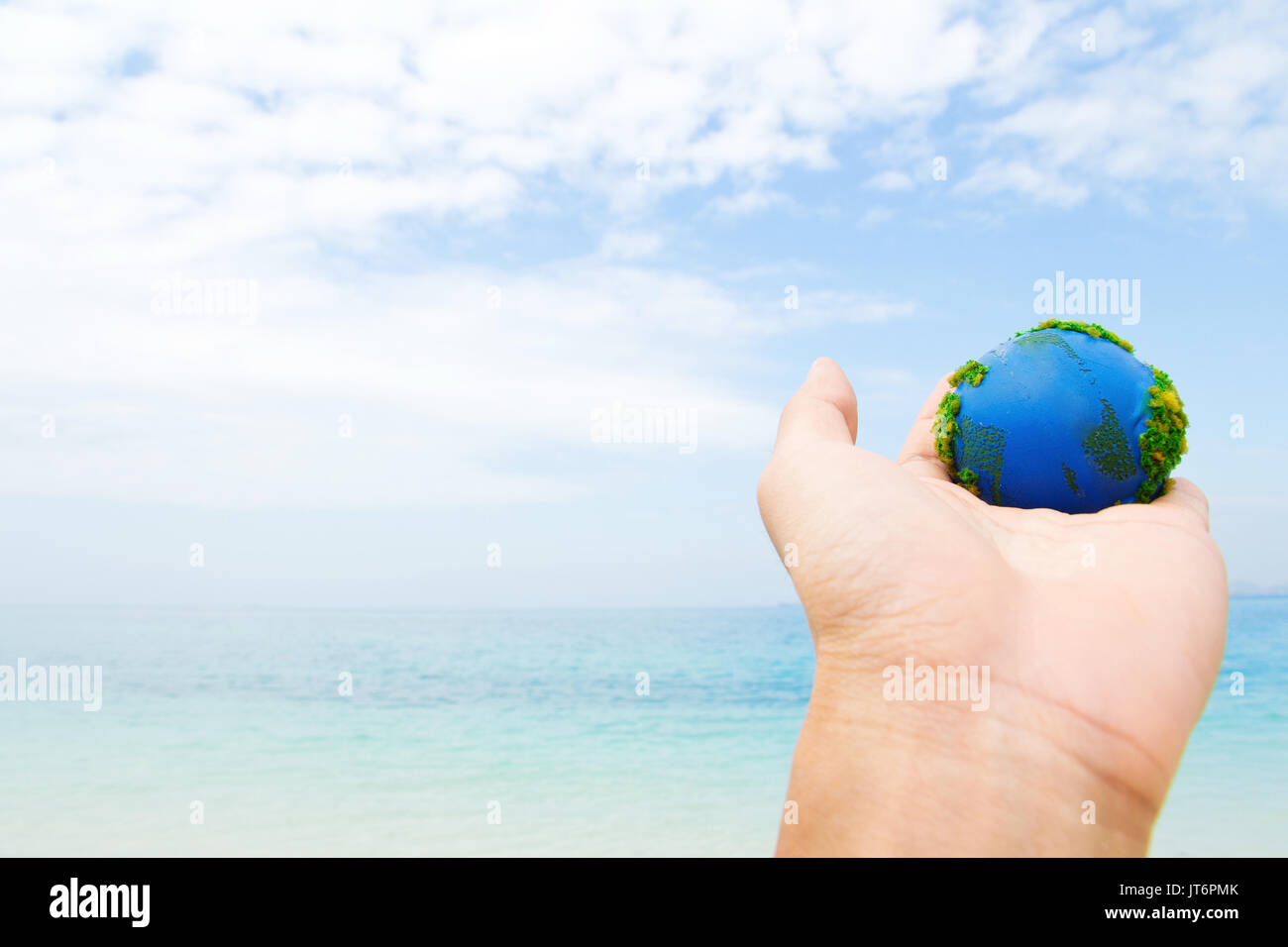 concept image of Earth in hand Stock Photo - Alamy
