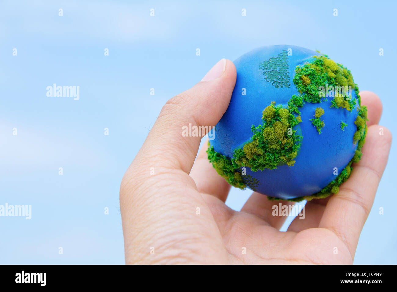concept image of Earth in hand Stock Photo - Alamy