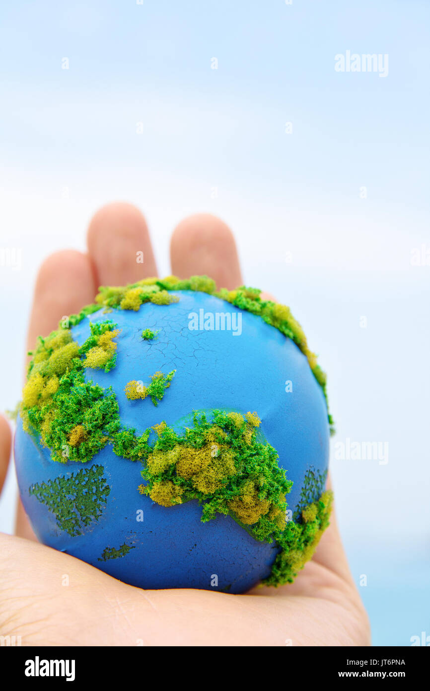 concept image of Earth in hand Stock Photo - Alamy