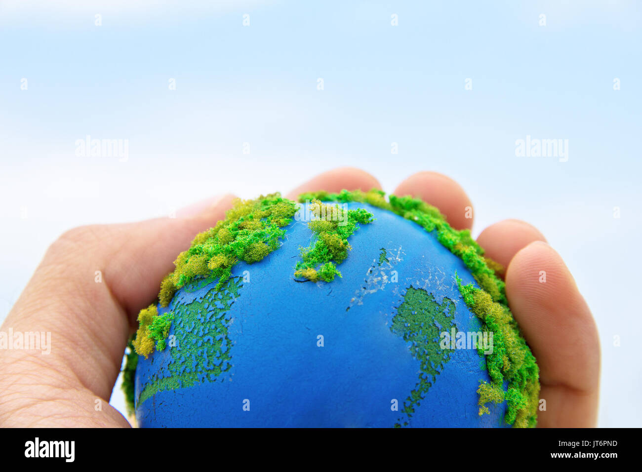 concept image of Earth in hand Stock Photo - Alamy