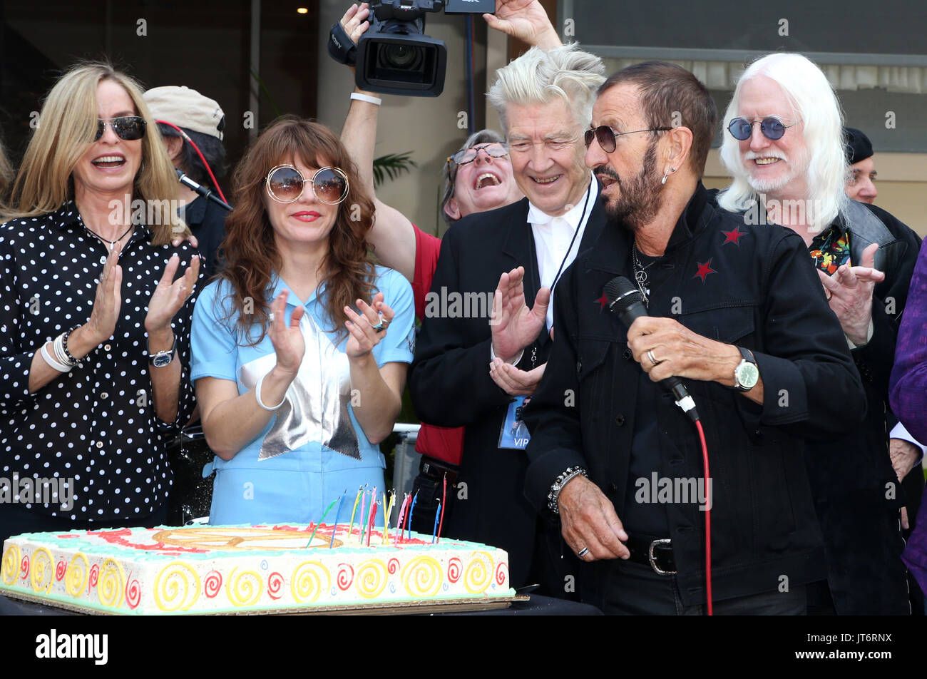 Ringo Starr 'Peace & Love' Birthday Celebration Featuring: Barbara Bach ...