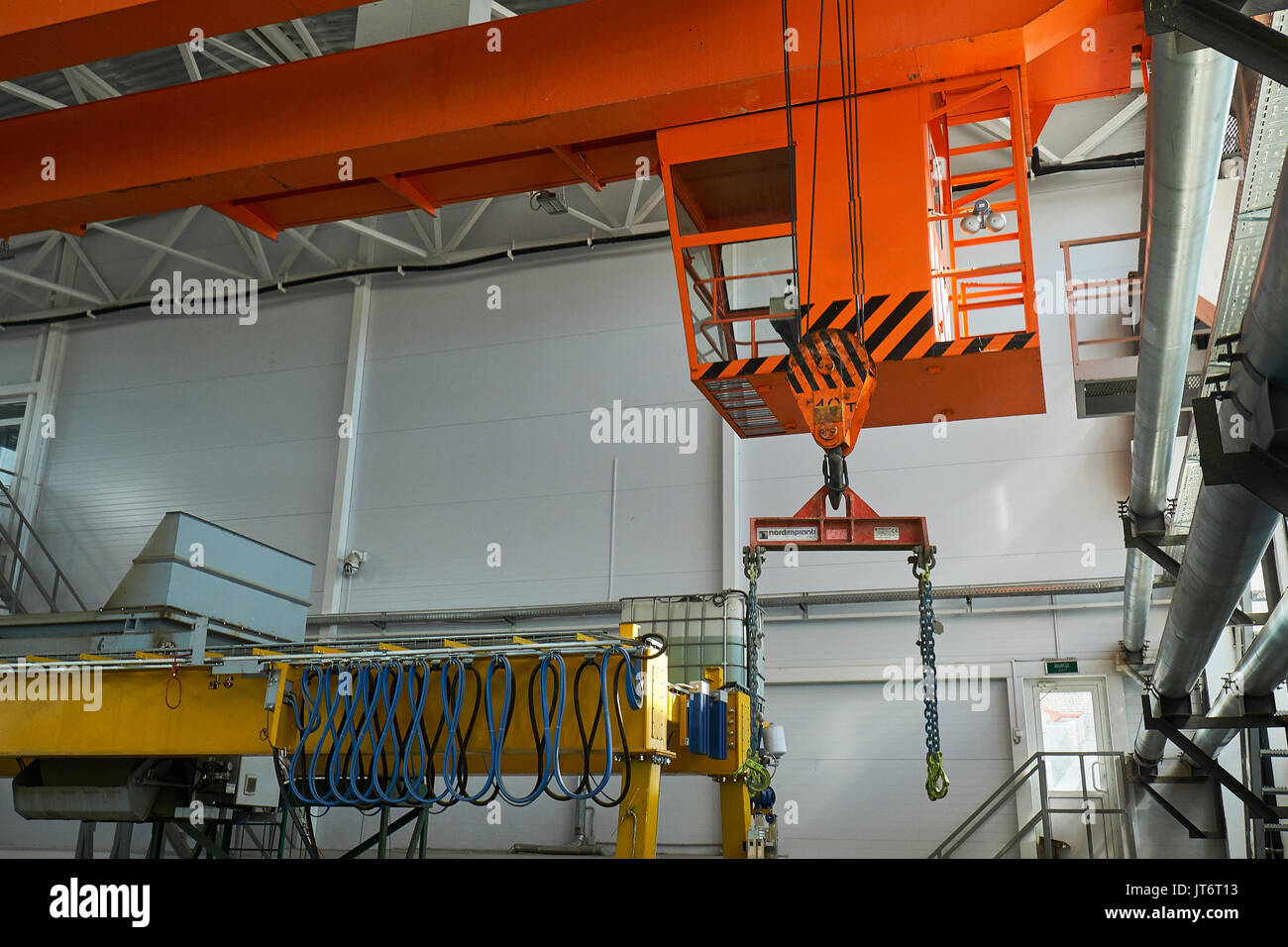 Manufacturing concrete slabs. reinforced concrete production Stock ...