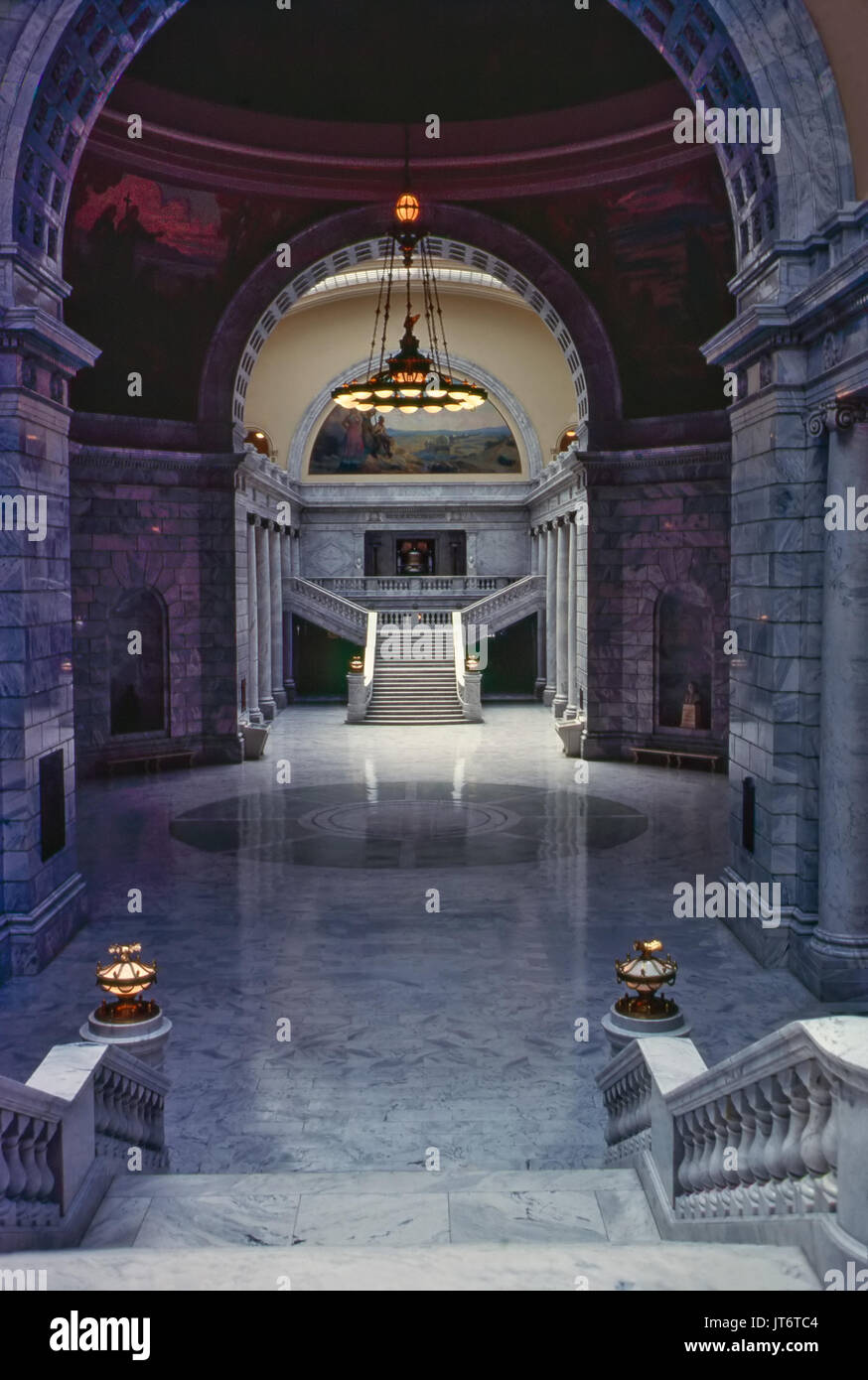 Interior of Old Salt Lake City Hall, Utah Stock Photo - Alamy