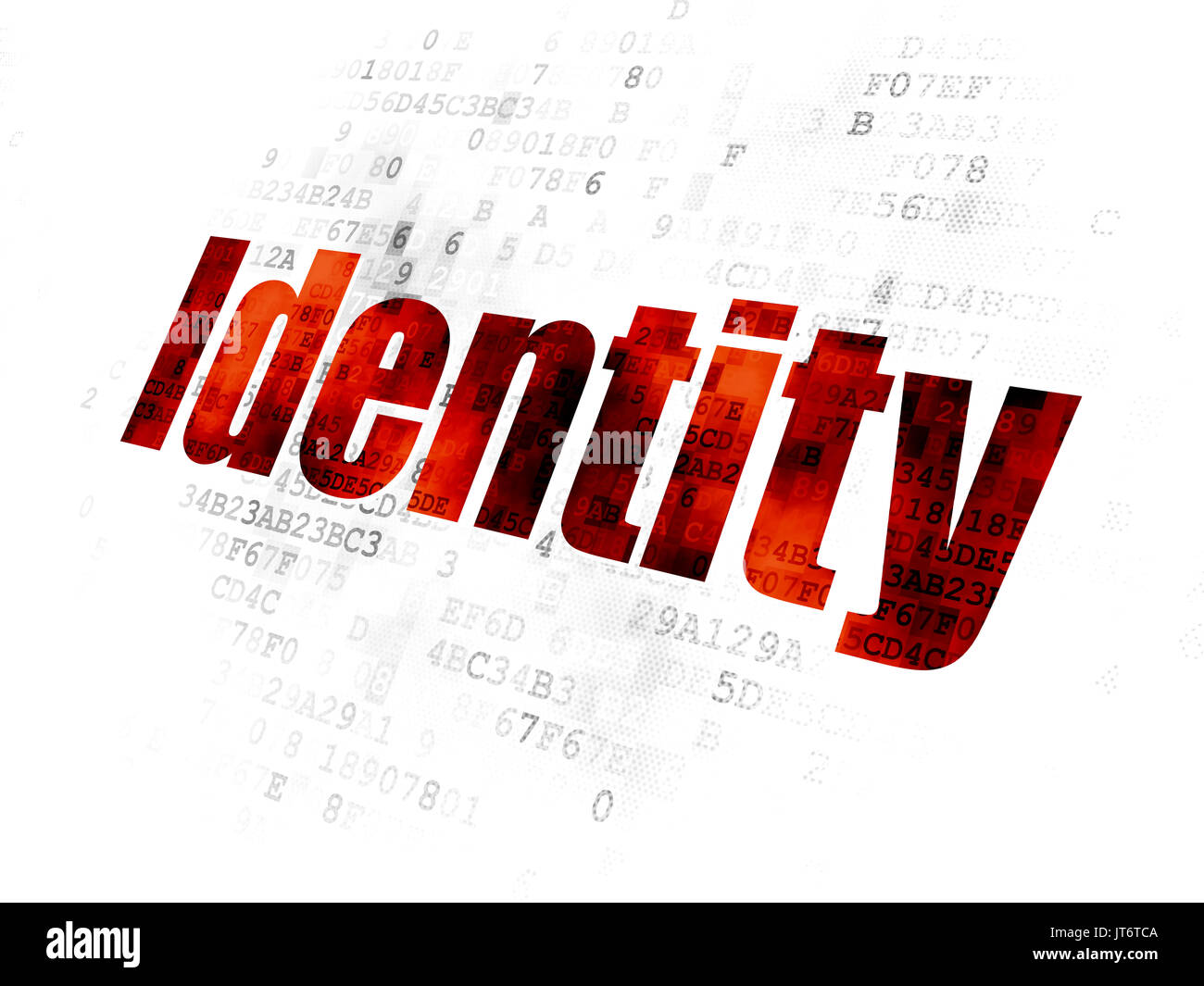 Digital identity background Cut Out Stock Images & Pictures - Alamy