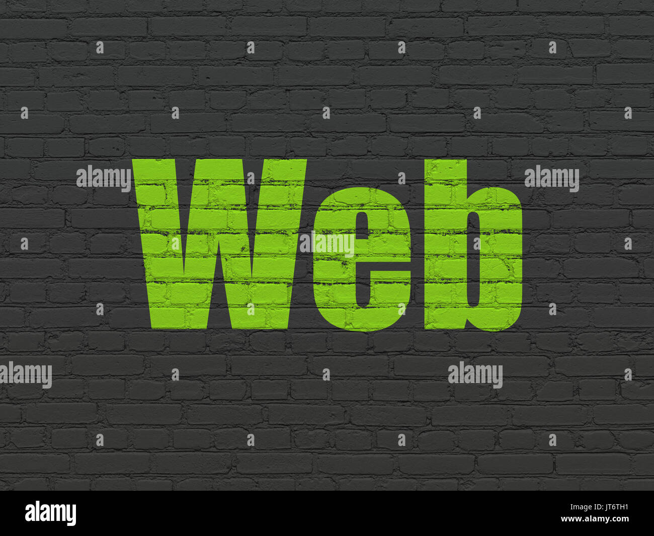Web design concept: Web on wall background Stock Photo - Alamy
