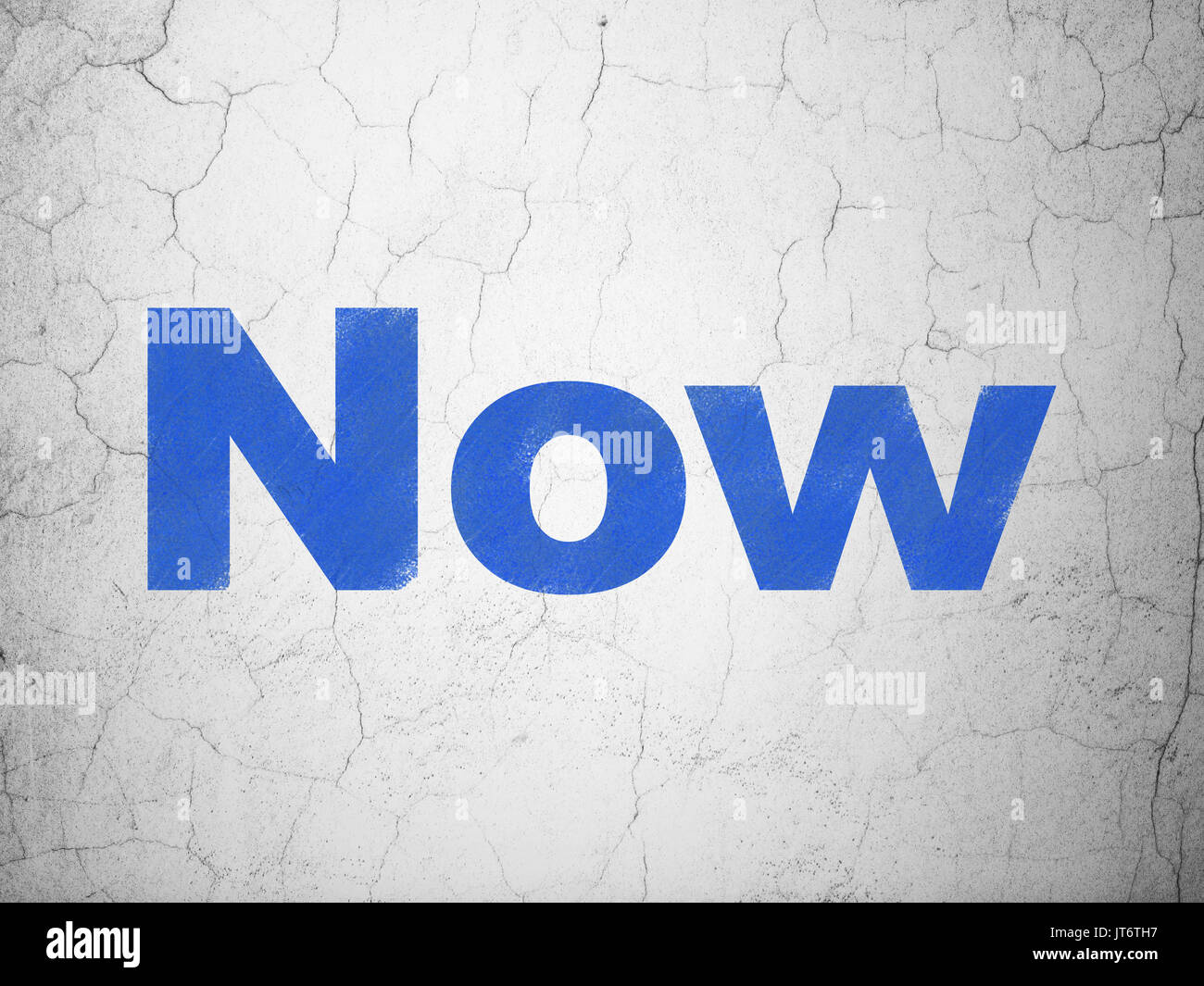 Timeline concept: Now on wall background Stock Photo - Alamy