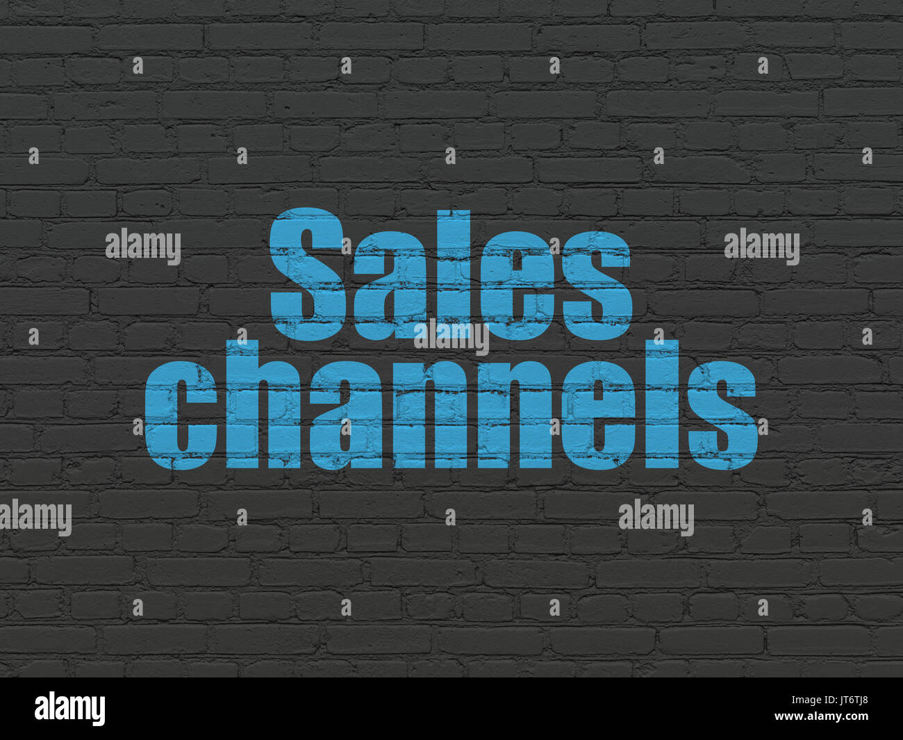 Marketing concept: Sales Channels on wall background Stock Photo - Alamy