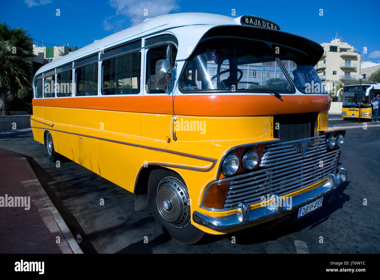 MALTA-SEPTEMBER 7, 2007 :A Typical maltese bus standstill at bus ...