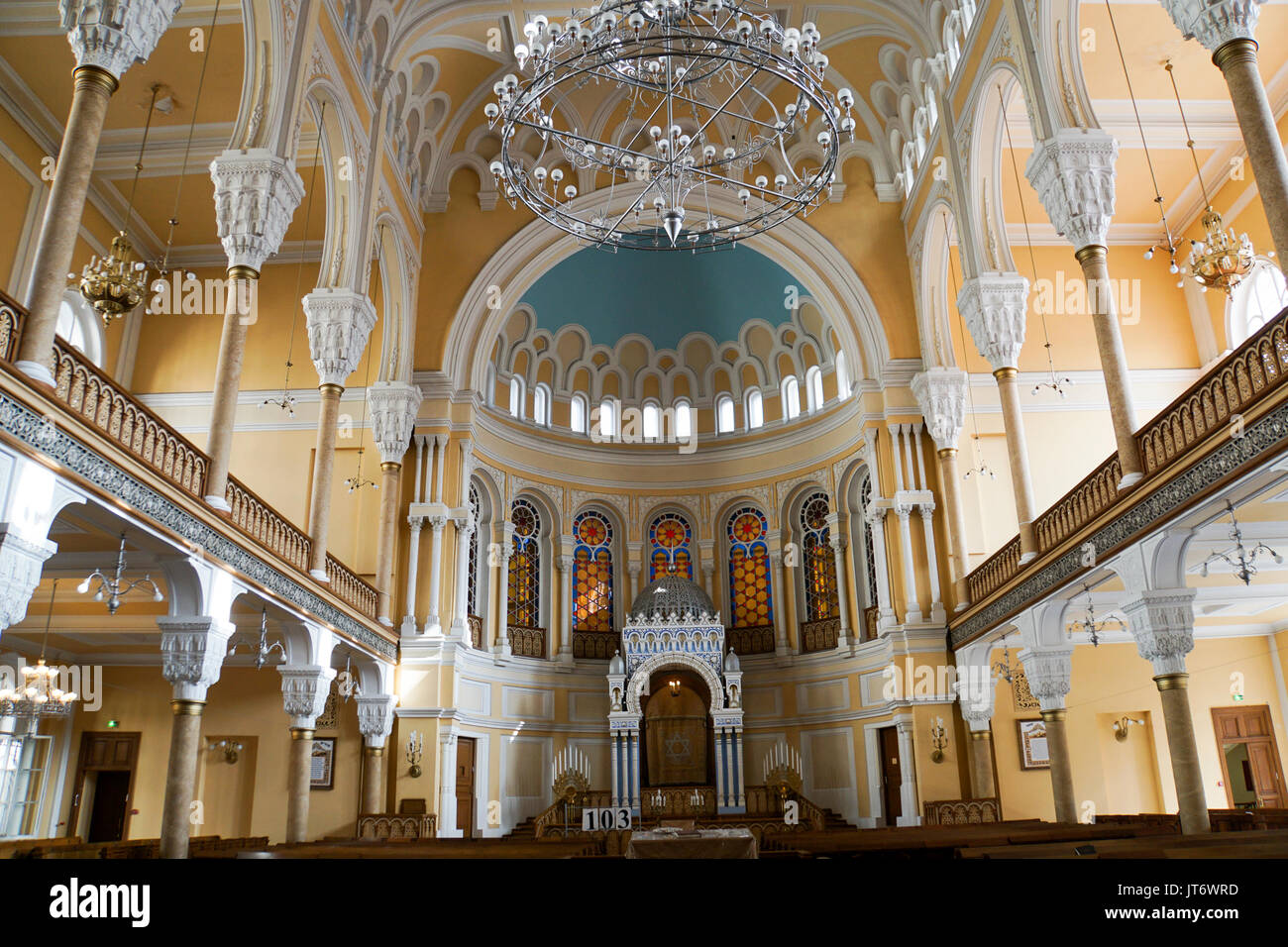 Interior of the Grand Choral Synagogue of St. Petersburg (1888), Saint ...