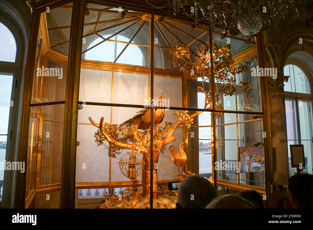The Peacock Clock. Mechanical clock built by James Cox (1770s). Gilded ...