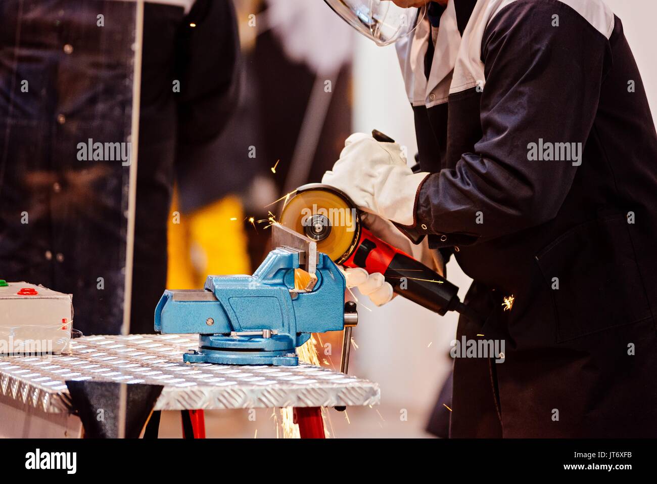 Handheld metal grinder hi-res stock photography and images - Alamy