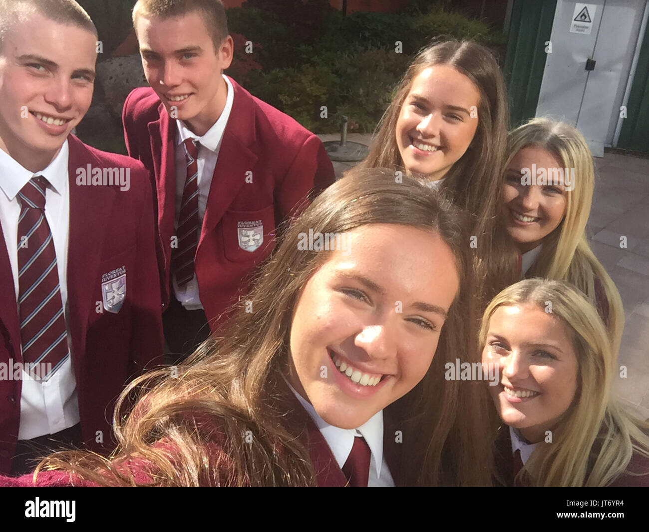 A selfie by Vivien McAinsh of (left to right) Joseph and Michael Lowrie ...