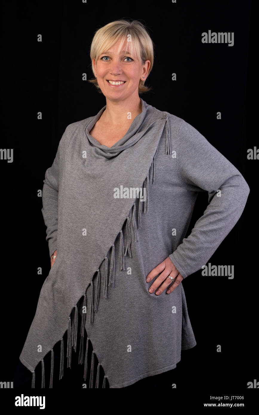 beautiful caucasian mature woman in gray top Stock Photo - Alamy beautiful caucasian mature woman in gray top Stock Photo - Alamy