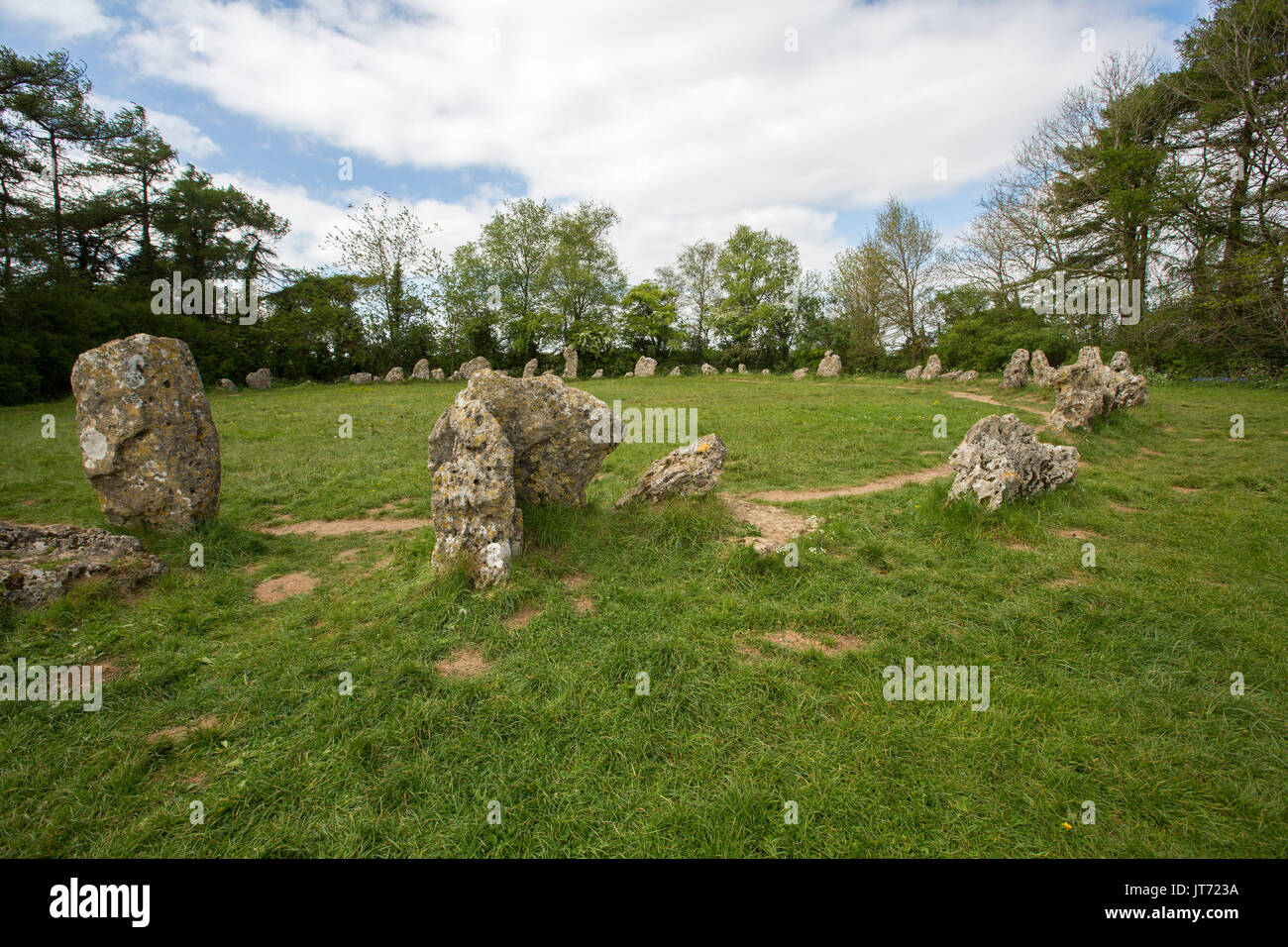 The King's Men stone circle, feature of Rollright ancient stones in ...