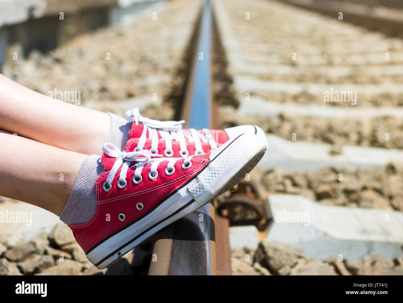 Feet railroad hi-res stock photography and images - Alamy