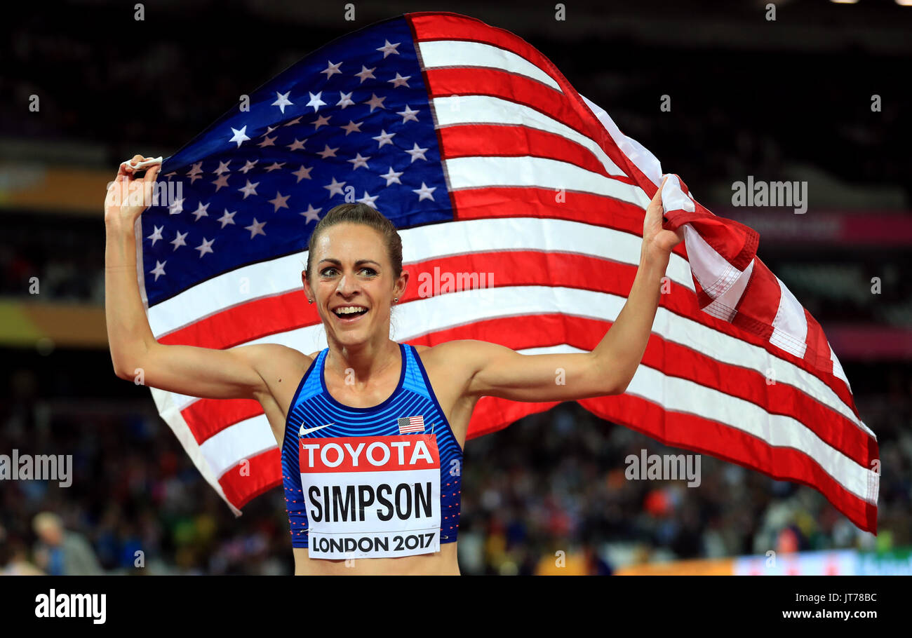 Usas jennifer simpson celebrates hi-res stock photography and images ...