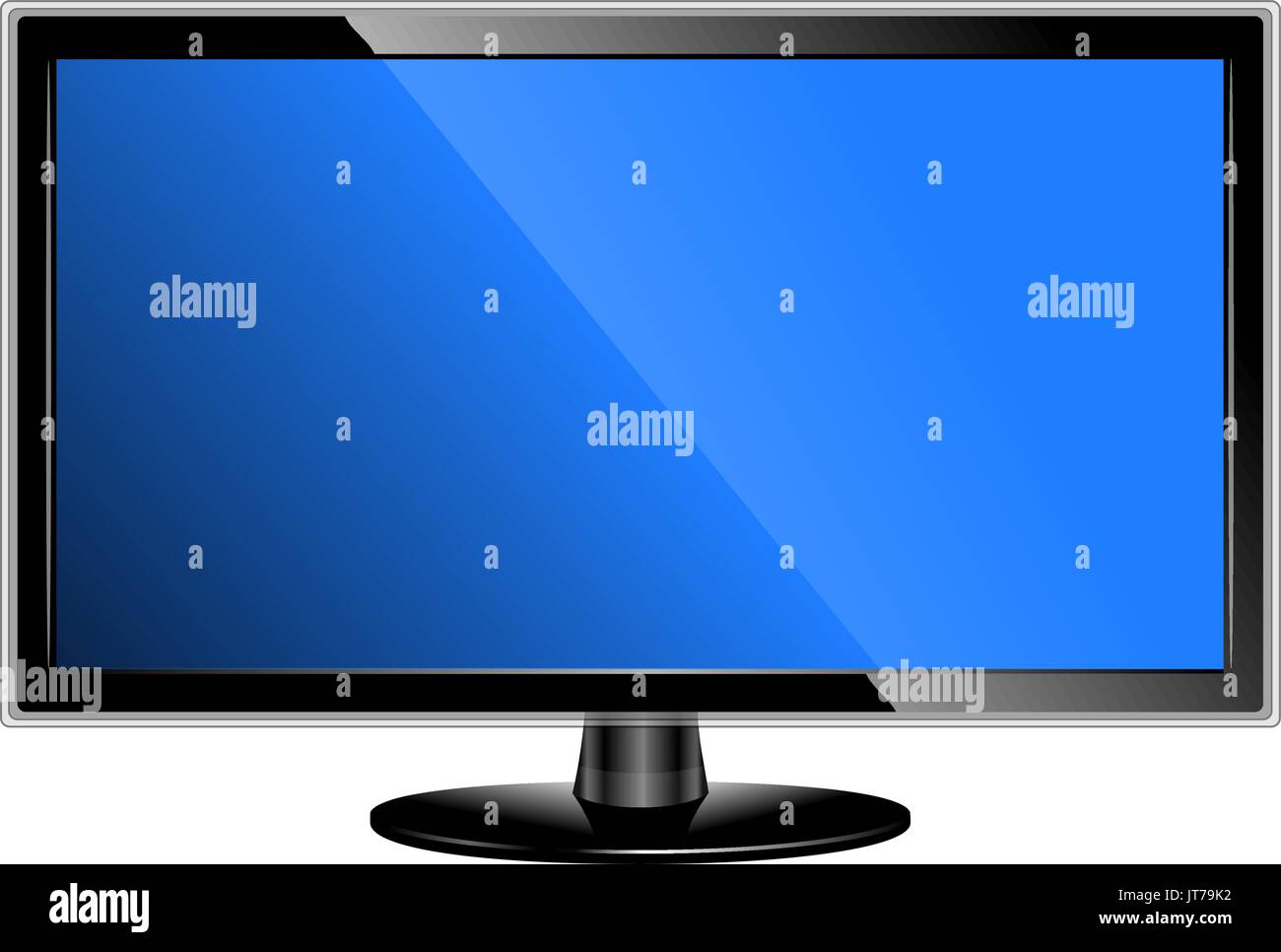 TV flat screen lcd, plasma realistic vector illustration Stock Vector ...