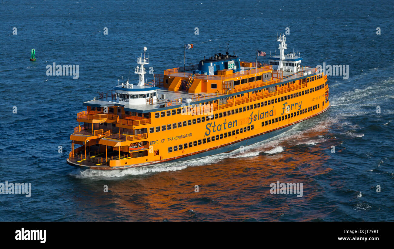 The Staten Island ferry Spirit of America is pictured on the Hudson ...
