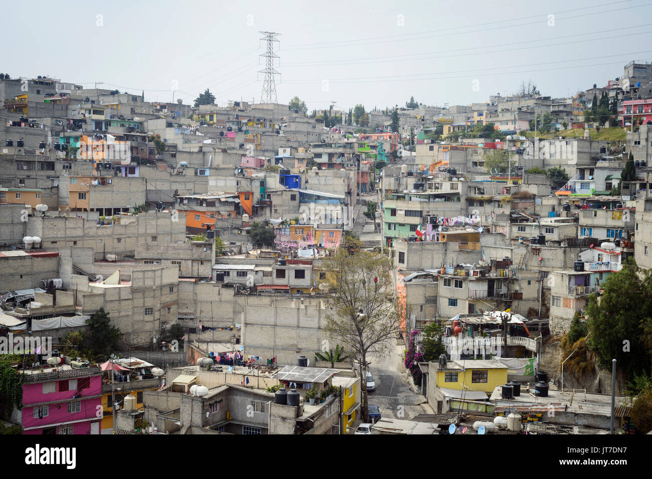 midday view of the outskirts of Mexico City Stock Photo - Alamy