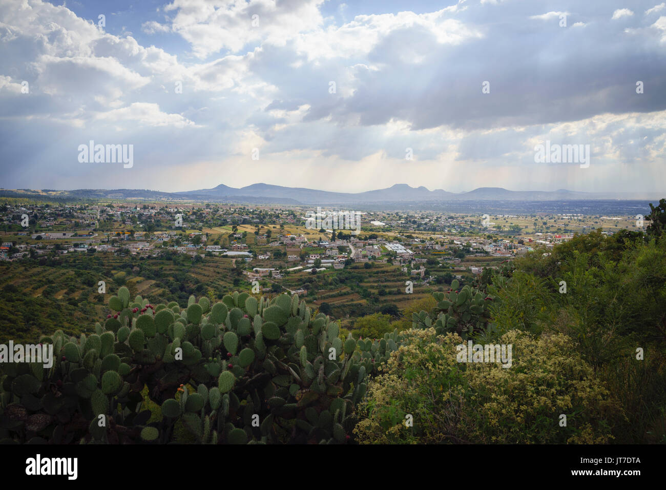 the Valley of Mexico as seen from the mountains Stock Photo - Alamy