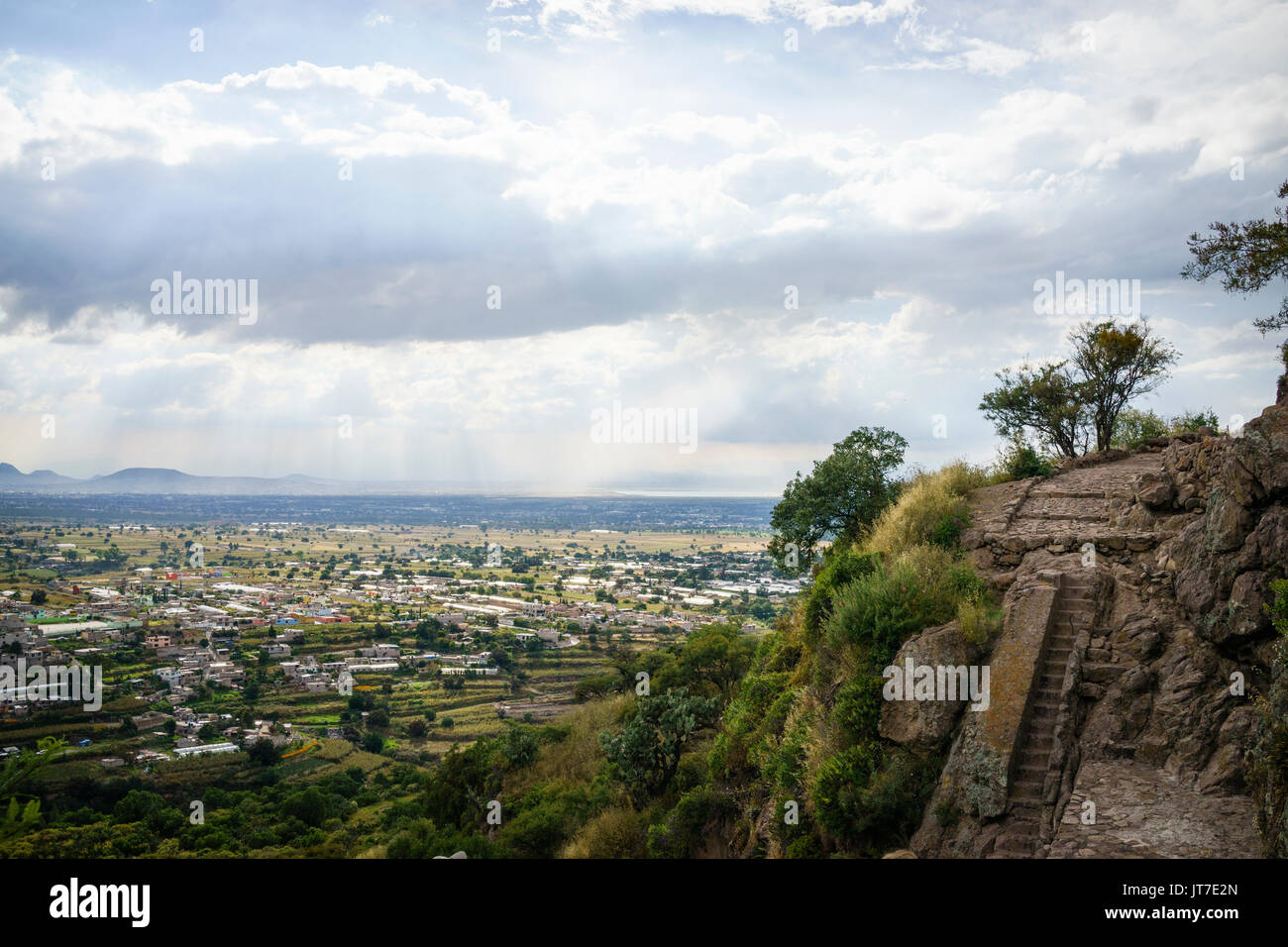 the Valley of Mexico as seen from the mountains Stock Photo - Alamy