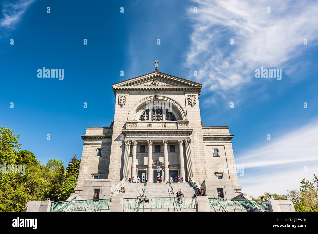 Montreal, Canada - May 28, 2017: St Joseph's Oratory on Mont Royal with ...