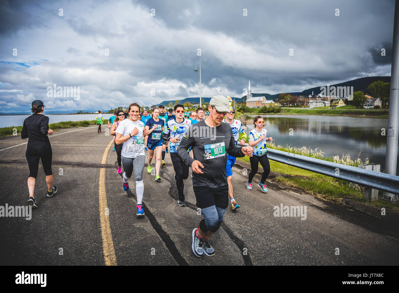 CARLETON, CANADA - June 4, 2017. During the 5th Marathon of Carleton in ...