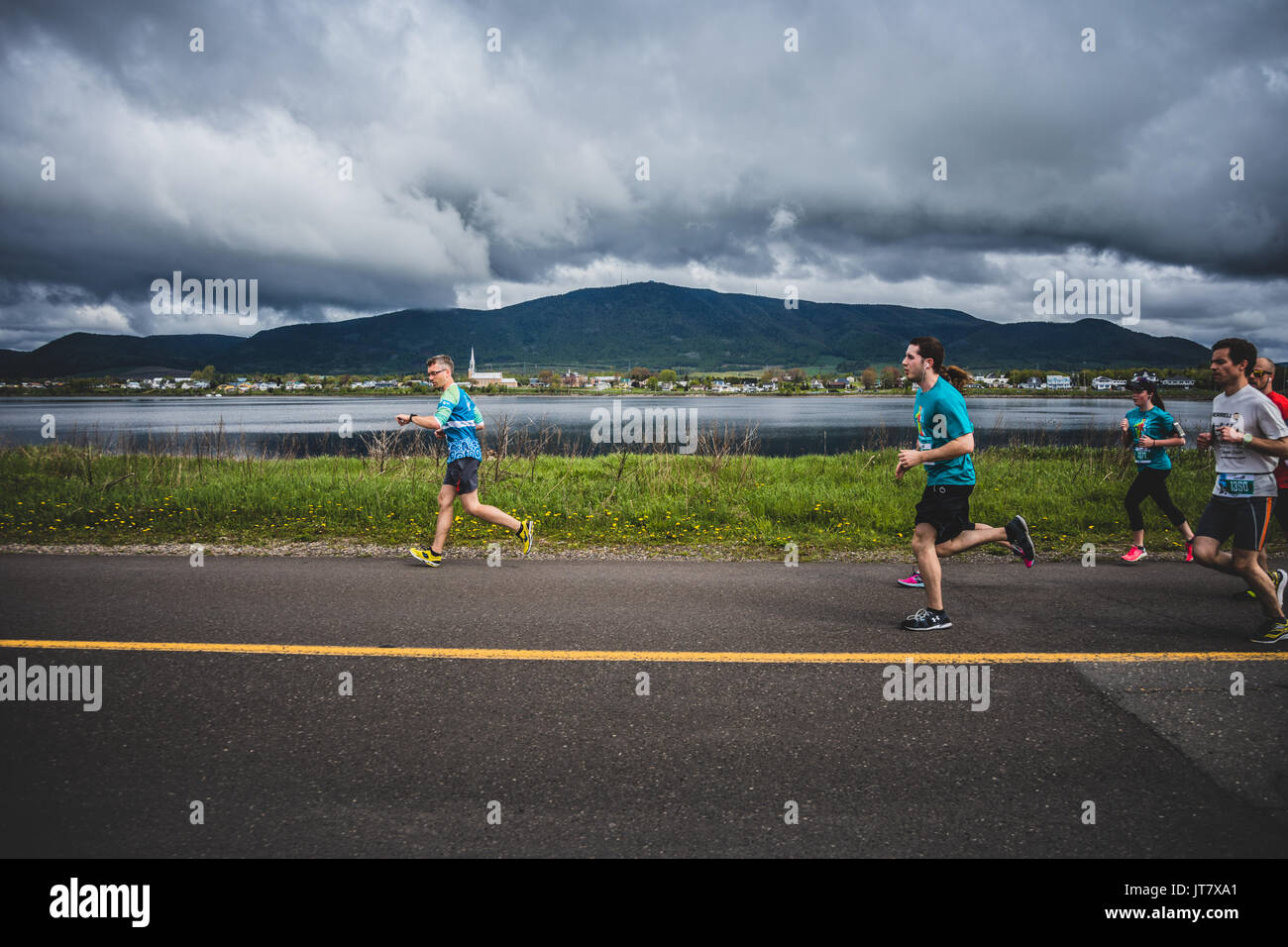CARLETON, CANADA - June 4, 2017. During the 5th Marathon of Carleton in ...