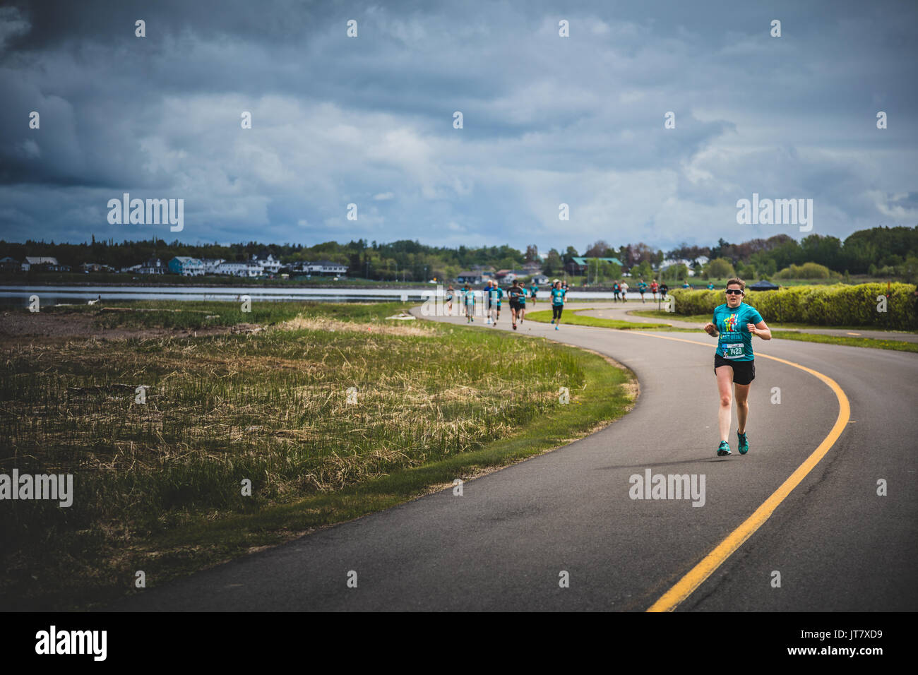 CARLETON, CANADA - June 4, 2017. During the 5th Marathon of Carleton in ...
