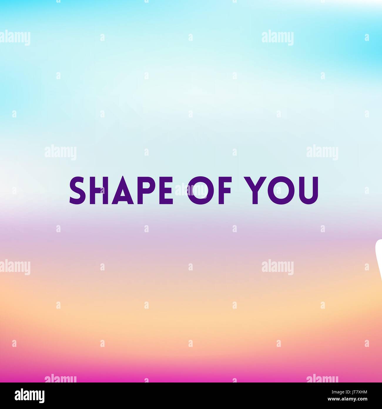 square blurred background - sunset colors With motivating quote Stock ...