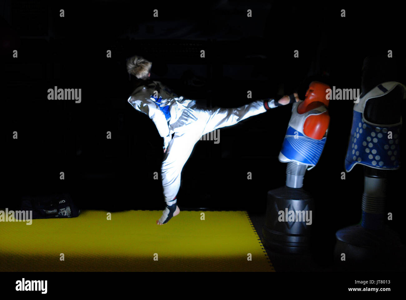 High contract taekwondo image hi-res stock photography and images - Alamy