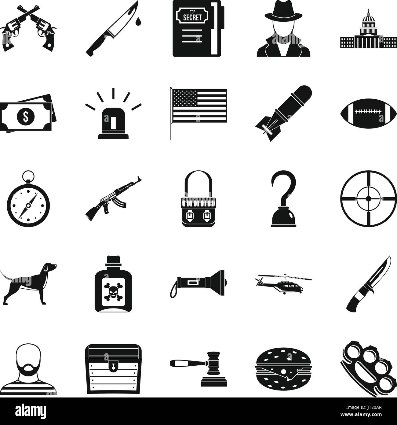 Pellet icons set, simple style Stock Vector Image & Art - Alamy